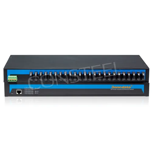 Industrial Ethernet Switch with 24 Fiber ports - IES1024-24F 3onedata