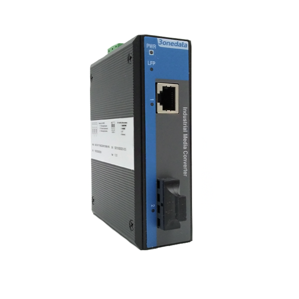 Przemysłowy media konwerter Ethernet na światłowód - IMC100-1T1F(M)