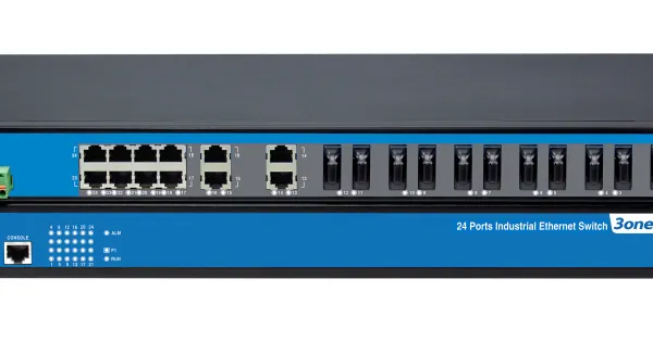 Industrial Ethernet Switch with 12 Fiber ports - IES1024-12F 3onedata