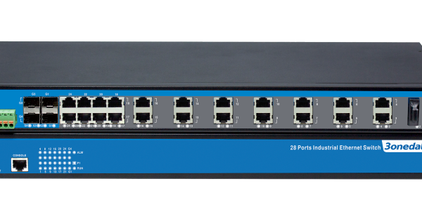 Industrial Ethernet Switch with 22 10/100BaseT(X) ports - IES1028-4GS-2F