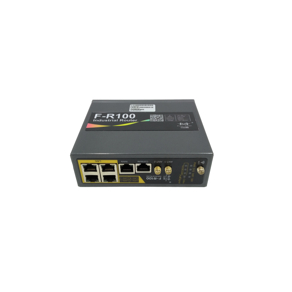 Industrial LTE router, Dual SIM, WiFi, 4 Ethernet - F-R100-L