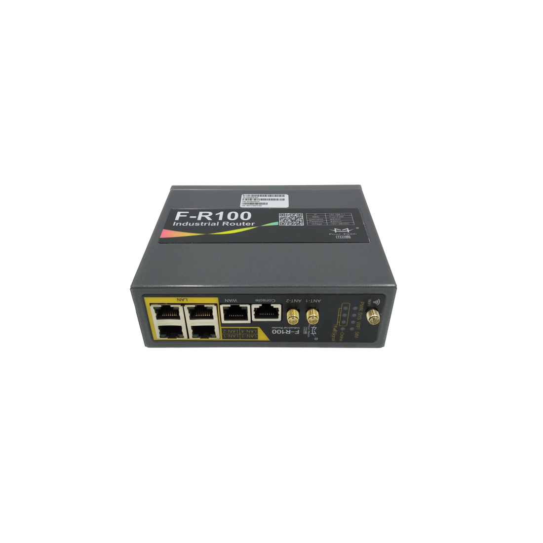 Industrial LTE router, Dual SIM, WiFi, 4 Ethernet - F-R100-L