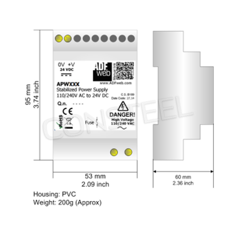 Power Supply for M-Bus Master device - APW080