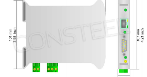 Industrial DeviceNet to Modbus TCP converter - HD67152-A1