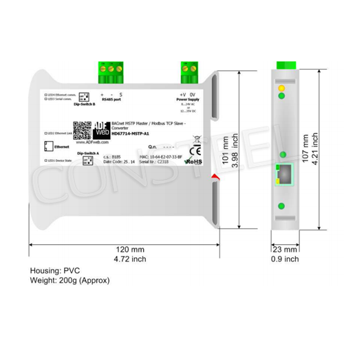 Modbus TCP to BACnet MSTP converters & gateways