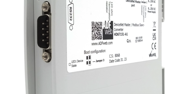 Industrial DeviceNet to Modbus RTU converter - HD67151-A1