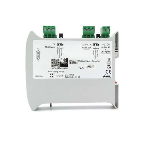 Industrial CANbus to Modbus RTU or TCP converter & gateway