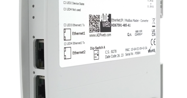 Industrial EtherNet/IP to Modbus Converter - HD67591-485-A1