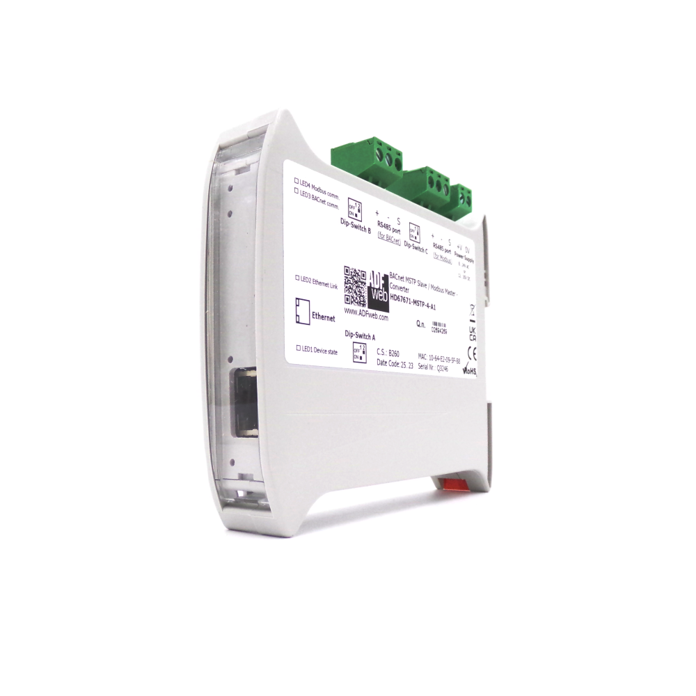 HD67671-MSTP-4-A1 BACnet MSTP slave to RS-485 Modbus master