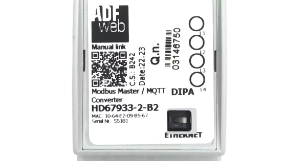 HD67933-B2 Modbus Master na MQTT konwerter TLS/SSL