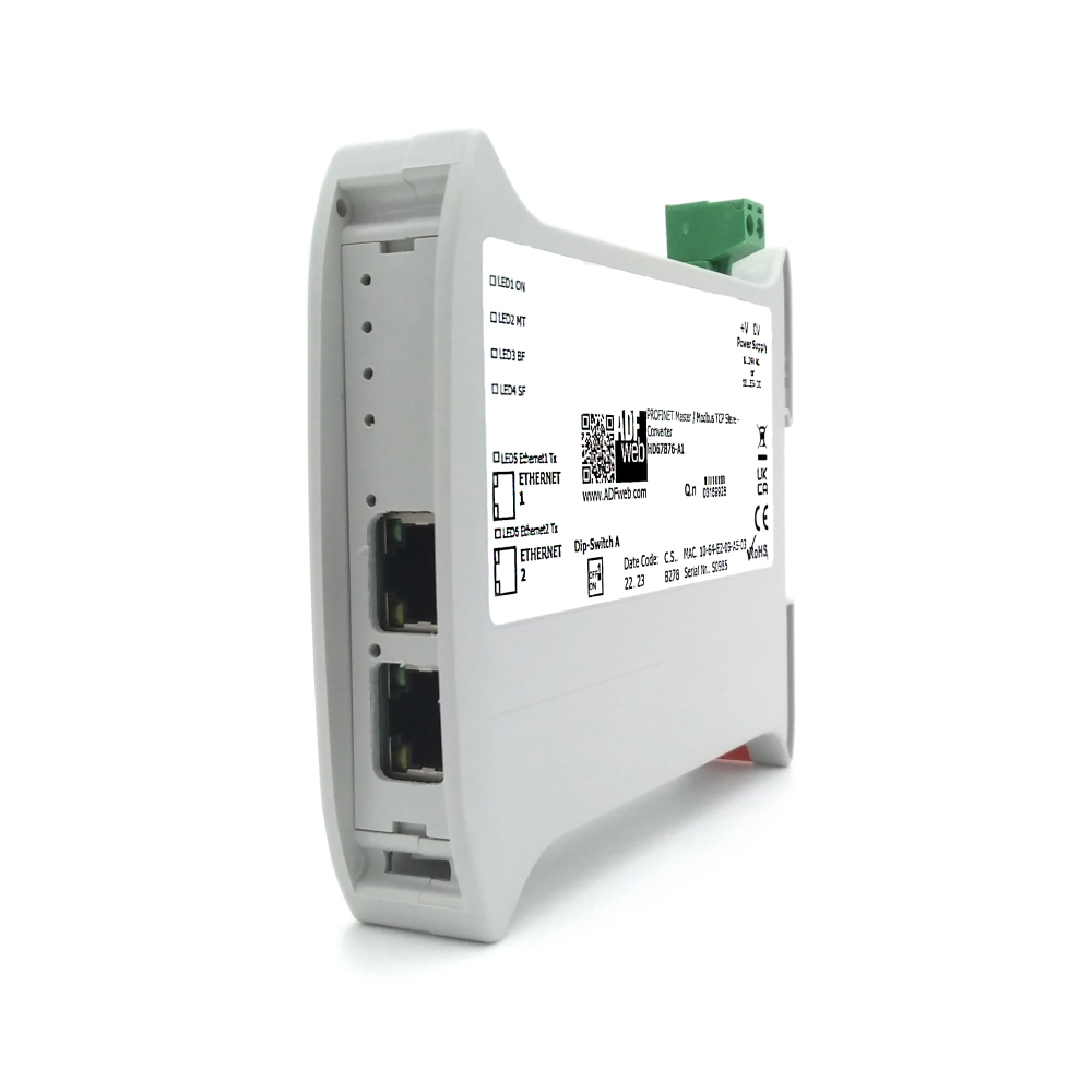 HD67B76-A1 – PROFINET master to Modbus TCP slave converter