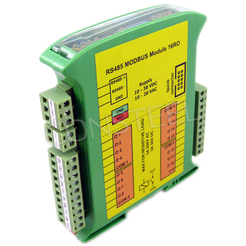 16-channel Digital Input module on Modbus RTU, RS485 - MOD-16I