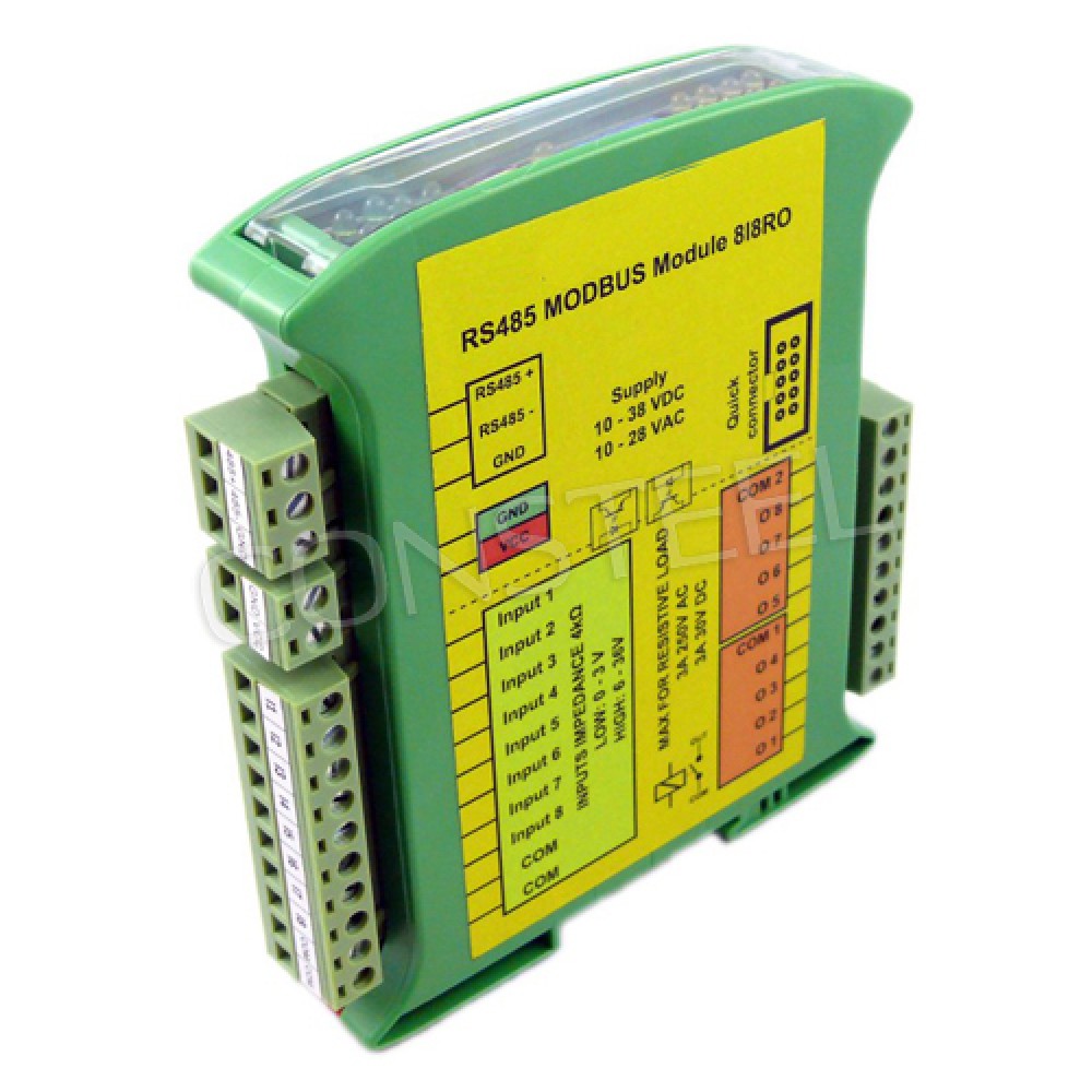 8 digital inputs, 8 PNP outputs - MOD-8I8O