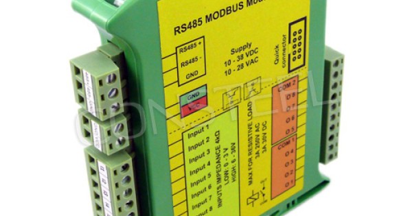 Moduł 8 wejść i 8 wyjść cyfrowych na Modbus RTU - MOD-8I8O