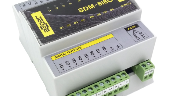 Moduł 8 wejść i 8 wyjść cyfrowych na Modbus RTU - SDM-8I8O