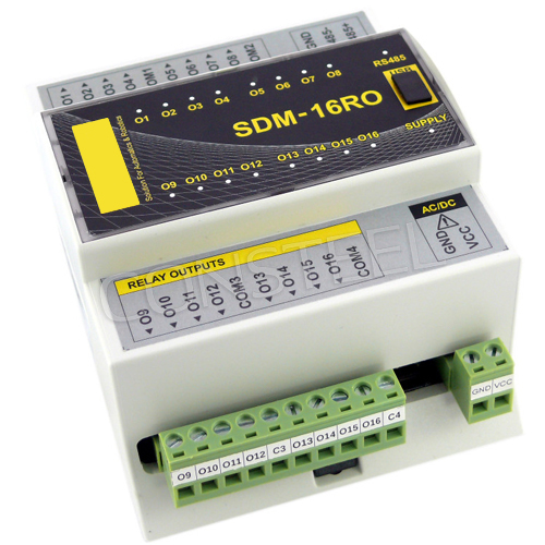 16-channel Digital Input module on Modbus RTU, RS485 - MOD-16I