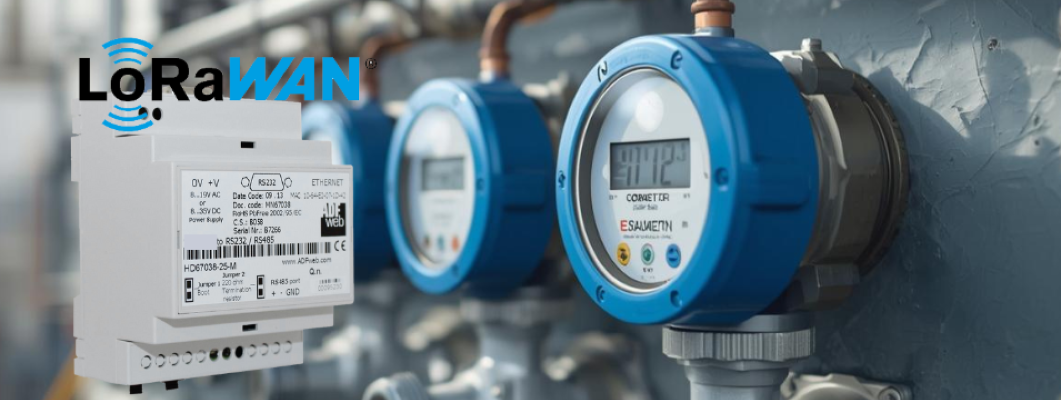 LoRaWAN Meter Reading – Wireless and Wired Solutions