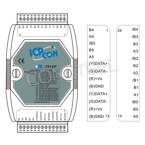 I-7015P - 6-channel RTD Input Module