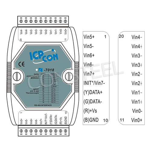 I-7018 - 8-channel Analog Input Module