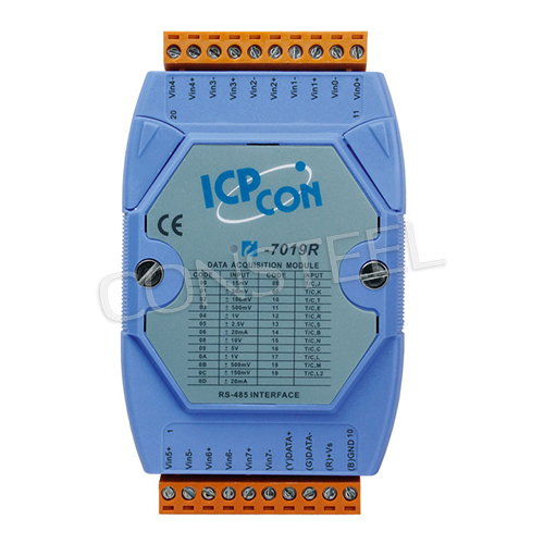 8-channel Universal Analog Input Module - I-7019R CR