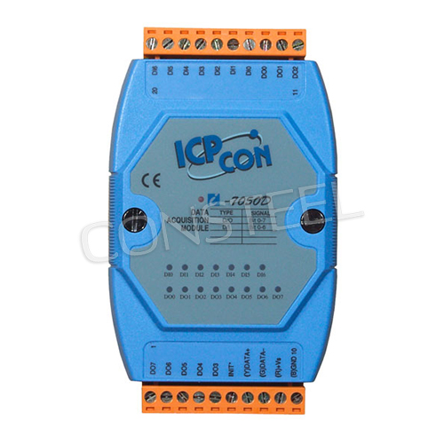 I-7050D - 7x Non-isolated DI and 8x Non-isolated DO Module