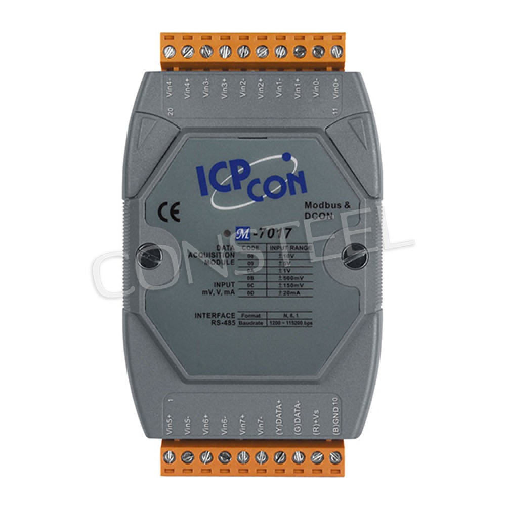 M-7017 - 8-channel Analog Input Module