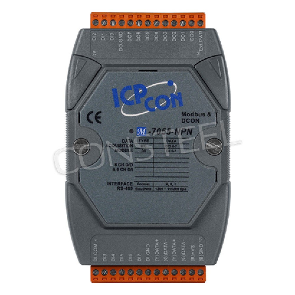 M-7055-NPN - 8x Isolated DI and 8x Isolated DO Module