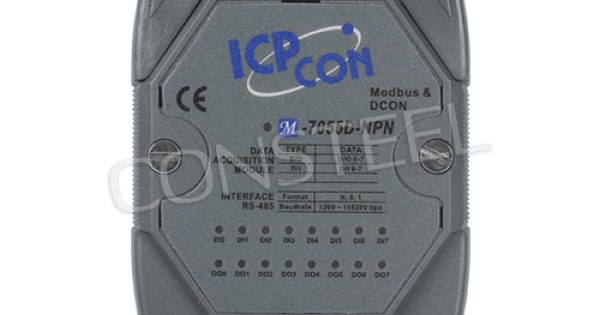 M-7055D-NPN - 8x Isolated DI and 8x Isolated DO Module