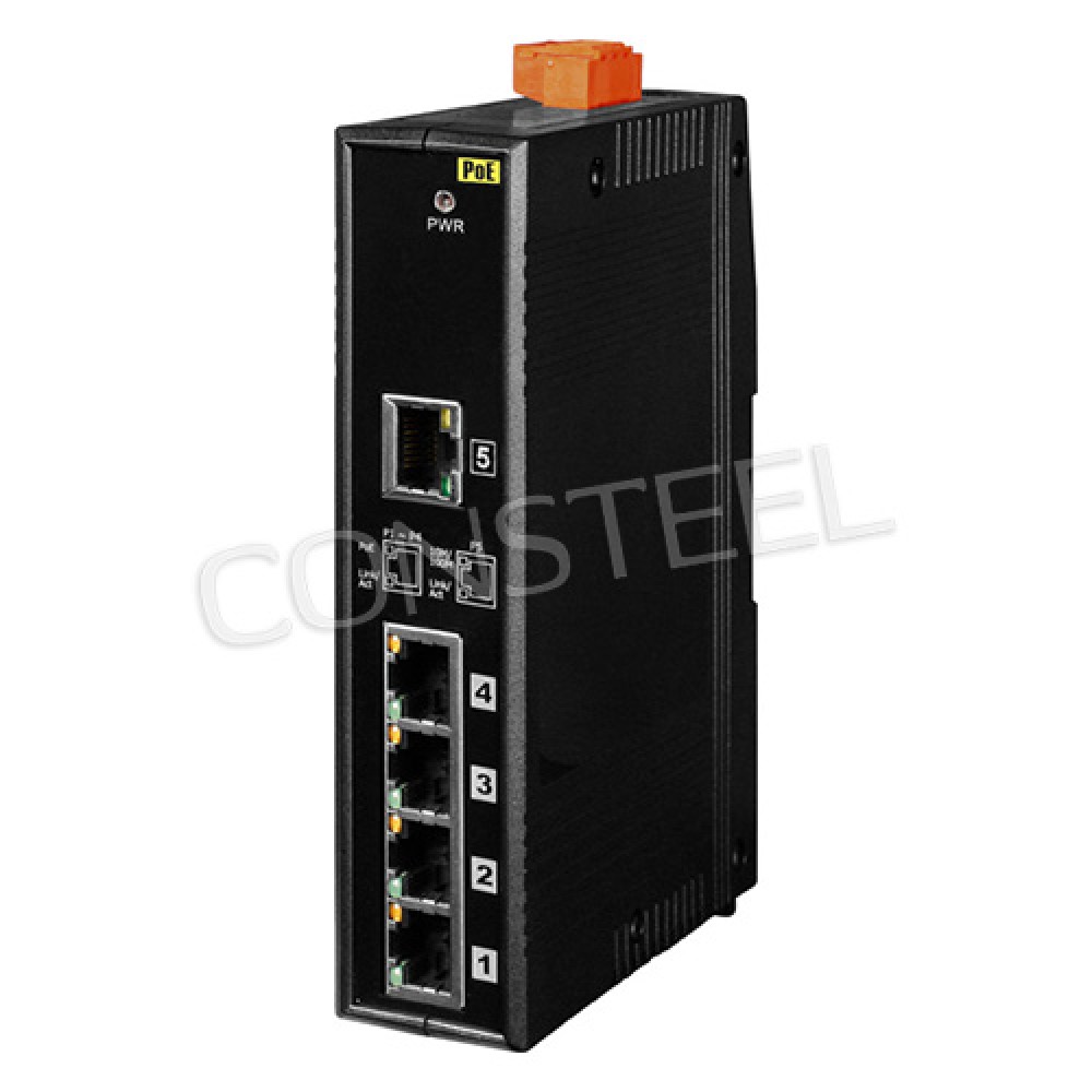 NS-205PSE-24V - Unmanaged Ethernet PoE Switch