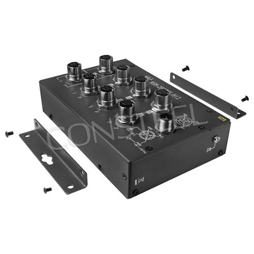 NSM-208PSE-M12 - Unmanaged Ethernet PoE Switch with 8x M12 ports