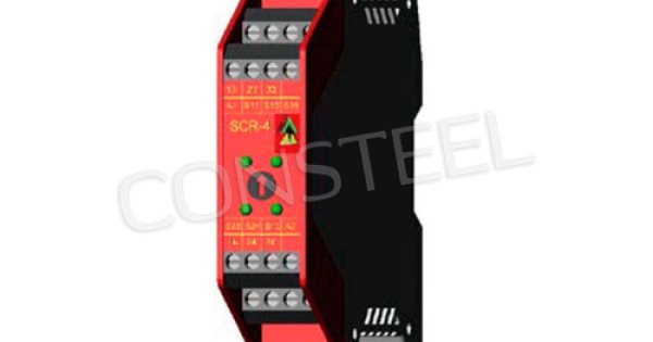 Safety monitoring relay with combined Time Delay - SCR-4-TD