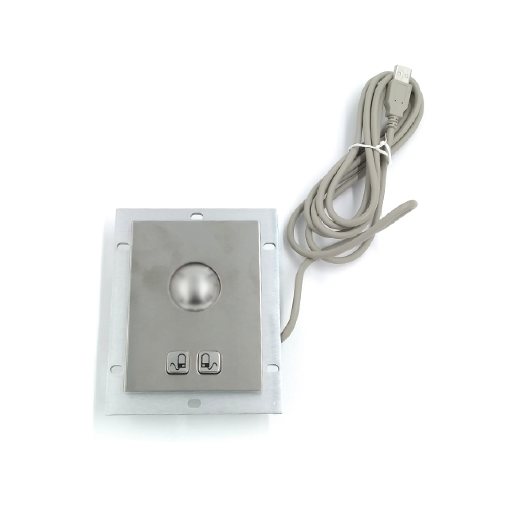 Rear mounting stainless steel trackball - KT100