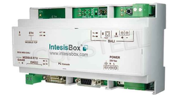 INMBSDAL1280200 – DALI to Modbus Gateway, 128 Devices, 2 Channels