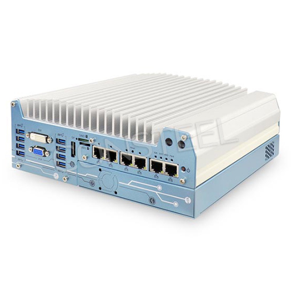 Fanless Controller with 6x GbE - Nuvo-7000E/P