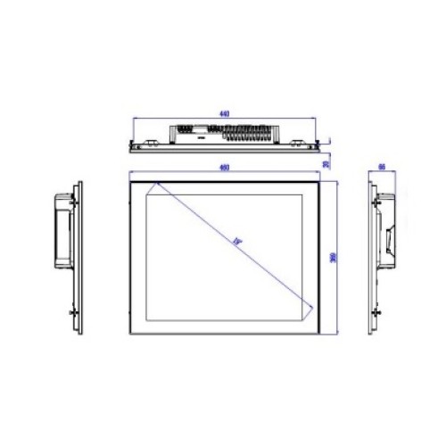 19 inch industrial Panel PC with capacitive touchscreen | resolution ...