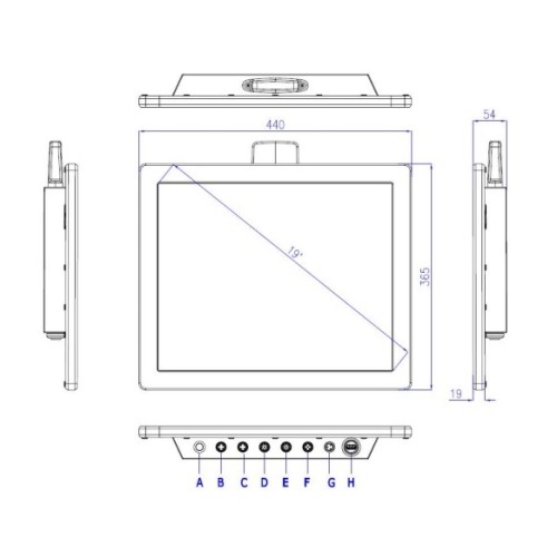19 inch Stainless Steel Panel PC | protection IP69K | Resistive Touch ...