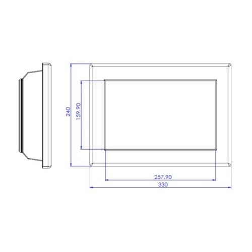 RML-12WB - 12.1" Military Panel Computer (w/Sunlight Readable)