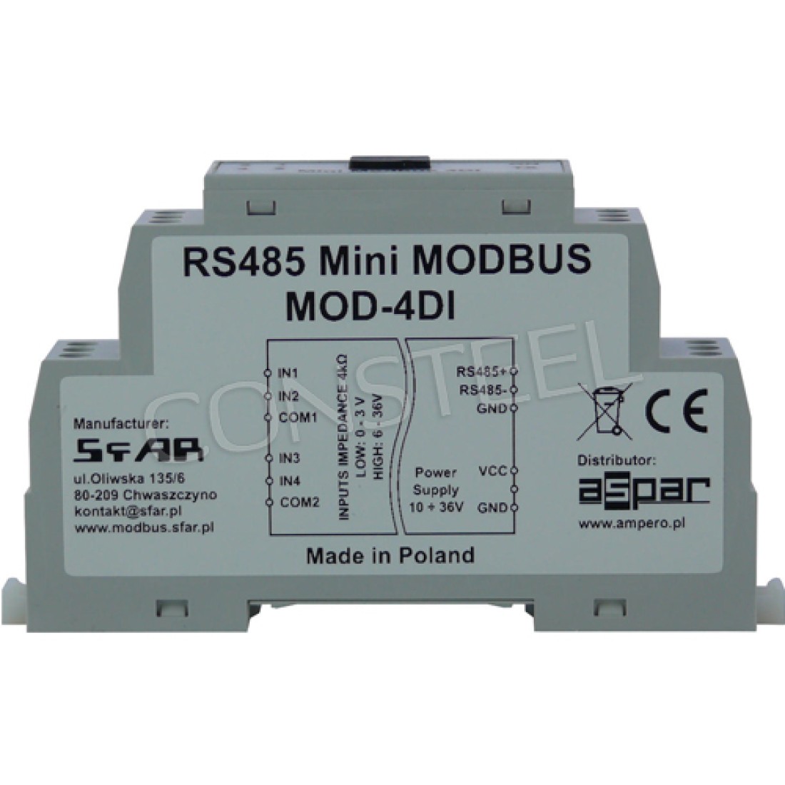 Industrial expansion module - MOD-4DI