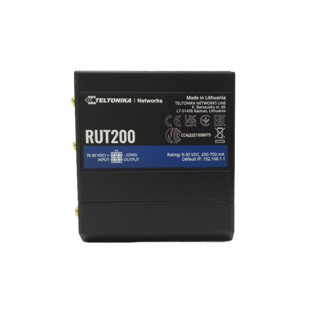 Industrial 4G LTE/Wi-Fi router | 1x LAN | Teltonika RUT200