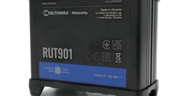 Industrial 4G LTE/Wi-Fi router | 3x LAN | Teltonika RUT901
