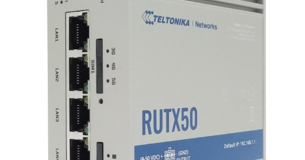 Przemysłowy router 5G | 4x Gigabit LAN | Teltonika RUTX50